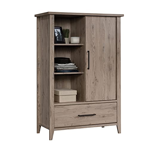 Sauder Summit Station Armoire, L: 36.77" x W: 18.15" x H: 54.53", Laurel Oak Finish