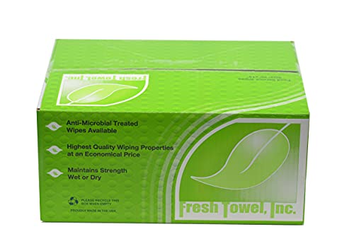 Fresh Towel Foodservice Reusable Paper Towels - 1/4 Fold, 13 x 20 inches - (1 Case of 200) All Purpose Cleaning Towels (Pink Solid)