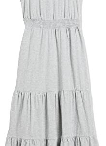 Amazon Essentials Women's Sleeveless Elastic Waist Summer Maxi Dress (Available in Plus Size), Light Grey Heather, X-Large