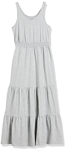 Amazon Essentials Women's Sleeveless Elastic Waist Summer Maxi Dress (Available in Plus Size), Light Grey Heather, X-Large