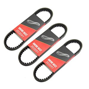 3pcs 203591 30 series go kart drive belt for yerf dog manco carter 5.5hp 6.5hp 203591-q430203w cart