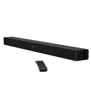 larksound sound bar for tv, 35 inch tv speaker, surround sound system, tv soundbar with bluetooth/hdmi arc/optical/aux/usb connection, 70w, wall mountable