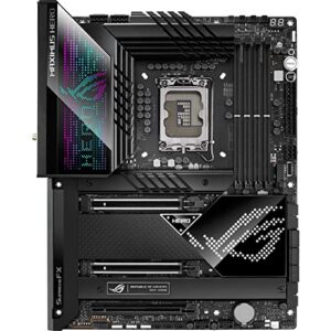 asus rog maximus z690 hero wifi 6e lga 1700(intel 12th gen) atx gaming motherboard(pcie 5.0,ddr5,20+1power stages,2.5gb lan,2xthunderbolt 4,5xm.2,front usb 3.2 gen 2x2 type-c,pcie 5.0 hyper m.2 card)