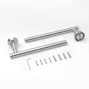 HITSLAM Brushed Nickel 19.8 Inch Towel Bar for Bathroom, SUS304 Stainless Steel Bathroom Towel Rack Wall Mounted, Modern Home Decor Bath Towel Holder with Hardware Accessories