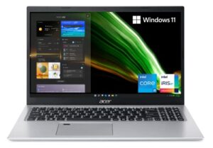 acer aspire 5 a515-56-53s3 laptop | 15.6" full hd ips display | 11th gen intel core i5-1135g7 | intel iris xe graphics | 8gb ddr4 | 256gb ssd | wifi 6 | fingerprint reader | bl keyboard | windows 11