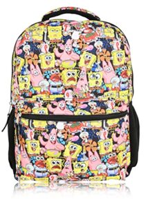 nickelodeon spongebob squarepants backpack | officially licensed spongebob bookbag for boys, girls, kids, adults