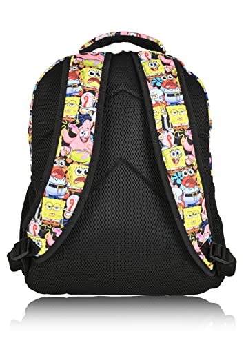 Nickelodeon SpongeBob SquarePants Backpack | Officially Licensed Spongebob Bookbag for Boys, Girls, Kids, Adults