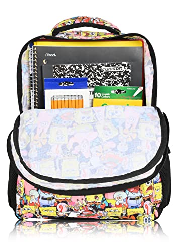 Nickelodeon SpongeBob SquarePants Backpack | Officially Licensed Spongebob Bookbag for Boys, Girls, Kids, Adults