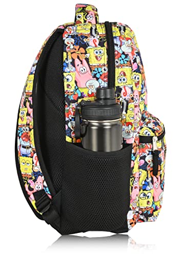 Nickelodeon SpongeBob SquarePants Backpack | Officially Licensed Spongebob Bookbag for Boys, Girls, Kids, Adults