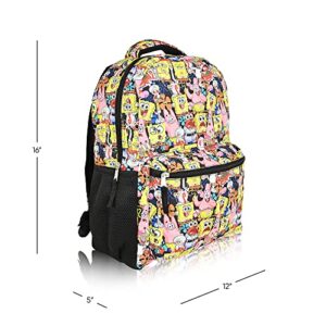 Nickelodeon SpongeBob SquarePants Backpack | Officially Licensed Spongebob Bookbag for Boys, Girls, Kids, Adults