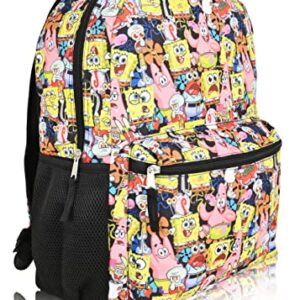 Nickelodeon SpongeBob SquarePants Backpack | Officially Licensed Spongebob Bookbag for Boys, Girls, Kids, Adults