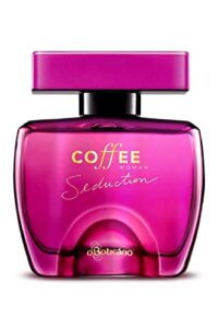 coffee woman seduction eau de toilette, long lasting perfume for women, sweet floral fragrance, 3.4 ounce