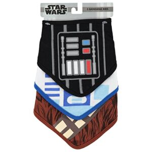 STAR WARS Baby Boys' Bandana Bibs 3 Pack Set for Feeding, Teething, and Drooling