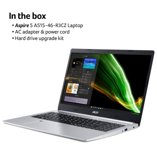 Acer Aspire 5 A515-46-R3CZ Slim Laptop | 15.6" Full HD IPS | AMD Ryzen 7 3700U Quad-Core Mobile Processor | 8GB DDR4 | 256GB NVMe SSD | WiFi 6 | Backlit KB | Fingerprint Reader | Windows 11 Home