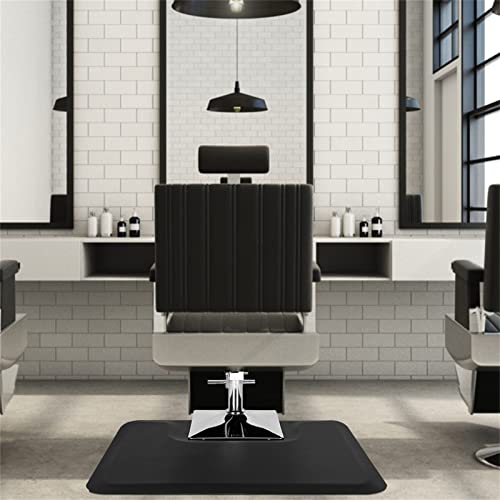 Barber Mat, Salon Mats for Hair Stylist, Salon & Barber Shop Chair Anti-Fatigue, Barber Floor Mats for Stations Beauty Chair Supplies, Thick Office Comfort Non Slip,Waterproof,High-Heel Proof (H)