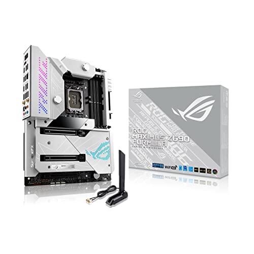 ASUS ROG Maximus Z690 Formula(WiFi 6E)LGA1700(Intel 12th Gen)ATX Water cooling gaming motherboard(PCIe 5.0,DDR5,20+1 power stages,LiveDash 2”OLED,5xM.2,2xThunderbolt 4,PCIe 5.0 Hyper M.2 Card bundled)