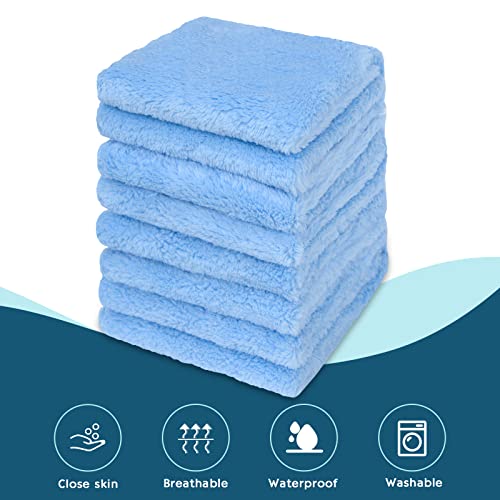 EASTARTIST Burp Cloths for Baby - 20" by 10" Ultra Absorbent Burp Cloth, Hand Washcloths, Newborn Towel - Milk Spit Up Rags -Burp Cloths for Unisex,Boy, Girl-Burp Cloths Set(Blue,8 Pack)