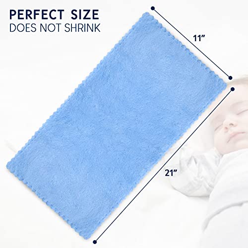 EASTARTIST Burp Cloths for Baby - 20" by 10" Ultra Absorbent Burp Cloth, Hand Washcloths, Newborn Towel - Milk Spit Up Rags -Burp Cloths for Unisex,Boy, Girl-Burp Cloths Set(Blue,8 Pack)