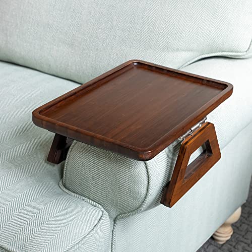 Shamrock Home Couch Arm Table Clip On Tray Sofa Table for Couches. Couch Arm Tray Table, Portable Table, TV Table and Side Tables for Small Spaces. Stable Sofa Arm Table for Eating and Drink Table