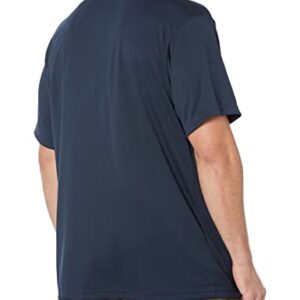 Carhartt mens (Big & Tall) Force Relaxed Fit Lightweight Short Sleeve Pocket Polo, Navy, Large Tall US