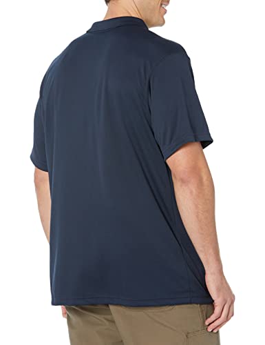 Carhartt mens (Big & Tall) Force Relaxed Fit Lightweight Short Sleeve Pocket Polo, Navy, Large Tall US