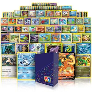 ultra rare power bundle | 100+ authentic cards | 1x ultra rare guaranteed | legendary, vstar, vmax, v, gx, or ex | plus bonus 10x holos or rares | gg deck box compatible with pokemon cards