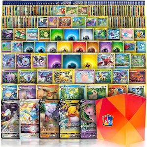 ultra rare card elite bundle | 300+ authentic cards | 5x ultra rares guaranteed | legendary, vstar, vmax, v, gx, or ex | plus bonus 30x holo or rare cards | gg deck box compatible with pokemon cards