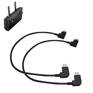 2X Cable for DJI Mavic PRO AIR Drone Remote Controller RC to Type-C USB Phone(Black)