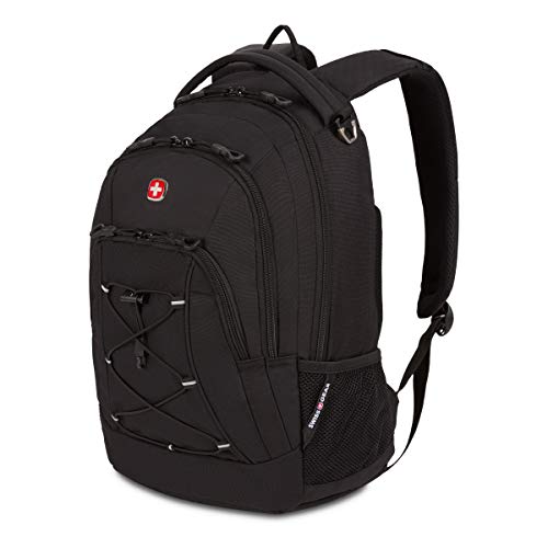 SwissGear 1186 Bungee Backpack, Black, 17-Inch