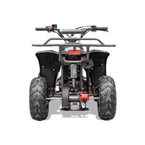 MotoTec Rex 110cc 4-Stroke Kids Gas ATV Black