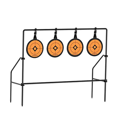 Ideagle BB Gun Targets, Auto Resetting Metal Spinning Target Airsoft Plinking Target Rated for .177 to .20 Caliber Pellet Gun