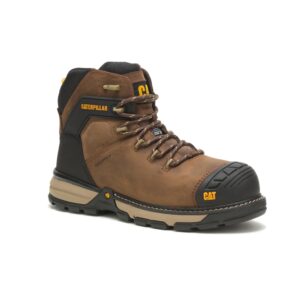 Caterpillar Excavator Superlite Waterproof Thinsulate Carbon Composite Toe Work Boot Men Dark Brown