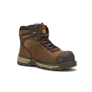 Caterpillar Excavator Superlite Waterproof Thinsulate Carbon Composite Toe Work Boot Women Dark Brown