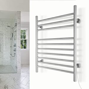 WarmlyYours TW-F10PS-HP Infinity Towel Warmer, Polished, Dual Connection, 10 Bars