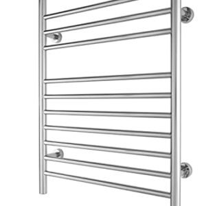 WarmlyYours TW-F10PS-HP Infinity Towel Warmer, Polished, Dual Connection, 10 Bars