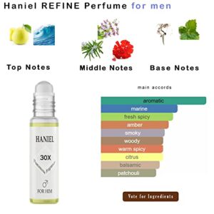 Haniel Roll on Aromatic Aquatic Perfume For Men Pheromone Attraction Formula, Pheromone Cologne for Men, Pheromones for Men, Feromonas Para Atraer Mujer, Amazing Scent Improve Charm