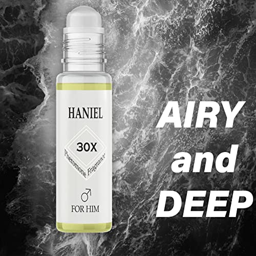 Haniel Roll on Aromatic Aquatic Perfume For Men Pheromone Attraction Formula, Pheromone Cologne for Men, Pheromones for Men, Feromonas Para Atraer Mujer, Amazing Scent Improve Charm