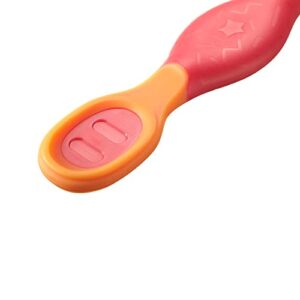 Tommee Tippee Smushee 1st Self Feeding Spoons, BACSHIELD Antimicrobial Technology | Reversible, BPA-Free (4+ Months, 2 Count)