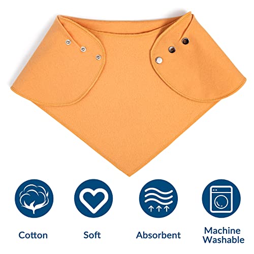 Adult Drool Bib for Special Needs, 3 Pk Soft Absorbent Large Bandana Bibs Set for Kids 4+, Men Women, Teens & Adults, Special need bibs for Teens, Washable adult drool bibs