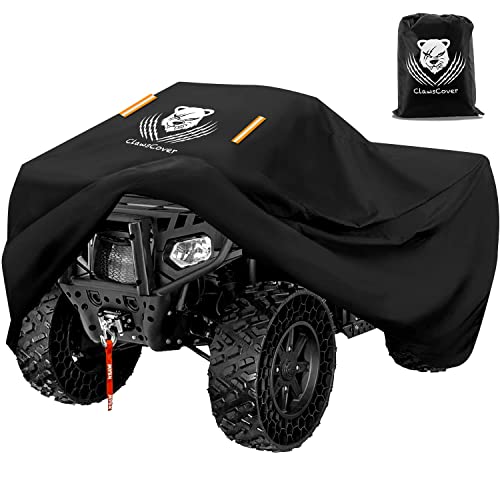 ClawsCover ATV Quad Covers 88 Inch XXL(Plus) Waterproof Outdoor Heavy Duty Oxford Cloth 4 Wheeler Accessories Fadeless Windproof All Weather Protection for Polaris Can am Kawasaki Honda Yamaha Suzuki