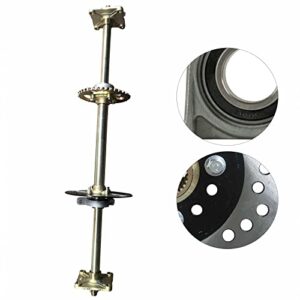 Futchoy 815mm Rear Axle Shaft Kit with 7.5" Brake Disc 32" Complete ATV Go Kart Rear Axle Kit + Brake Assembly+ Pillow Block for DIY Go Kart Quad Trike Quad ATV