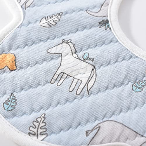 Eimmabey Baby bandana bibs for Eating and Drooling 3 Pack 360 Rotate Baby Feeding Bibs for Boys and Girls Soft Organic Cotton