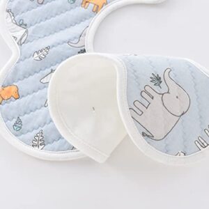 Eimmabey Baby bandana bibs for Eating and Drooling 3 Pack 360 Rotate Baby Feeding Bibs for Boys and Girls Soft Organic Cotton