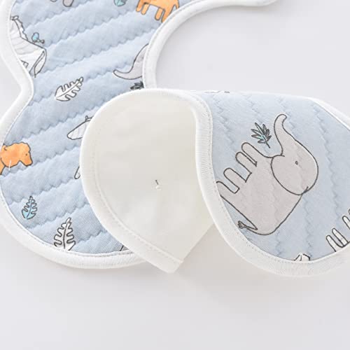 Eimmabey Baby bandana bibs for Eating and Drooling 3 Pack 360 Rotate Baby Feeding Bibs for Boys and Girls Soft Organic Cotton