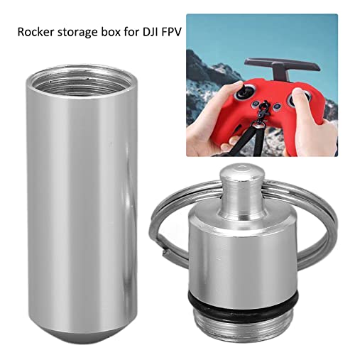 Drone Metal Storage Tank,Multifuctional Waterproof Rocker Storage Bottle RC Drone Accessory