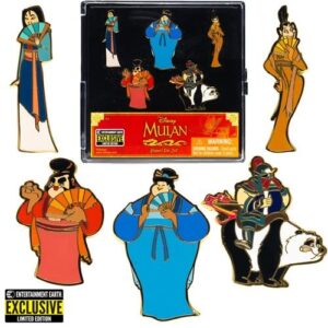 mulan enamel pin 5-pack - entertainment earth exclusive