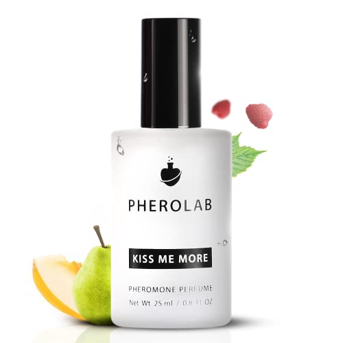 PHEROLAB KissMeMore Pheromones Cologne for Women [Oxytocin] Premium Pheromone Infused Oil Cologne - Womens Spray Perfume to Attract Men