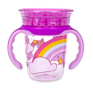 nuby 2-handle 360 8 oz tritan cup, colors/prints may vary