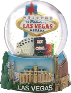 las vegas colorful snow globe 65mm