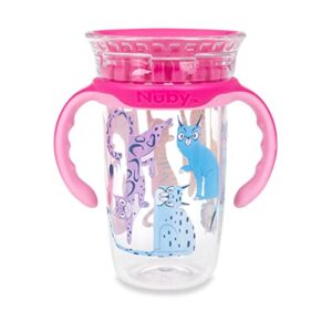 Nuby 2-Handle 360 10 oz Tritan cup, Colors/Prints May Vary